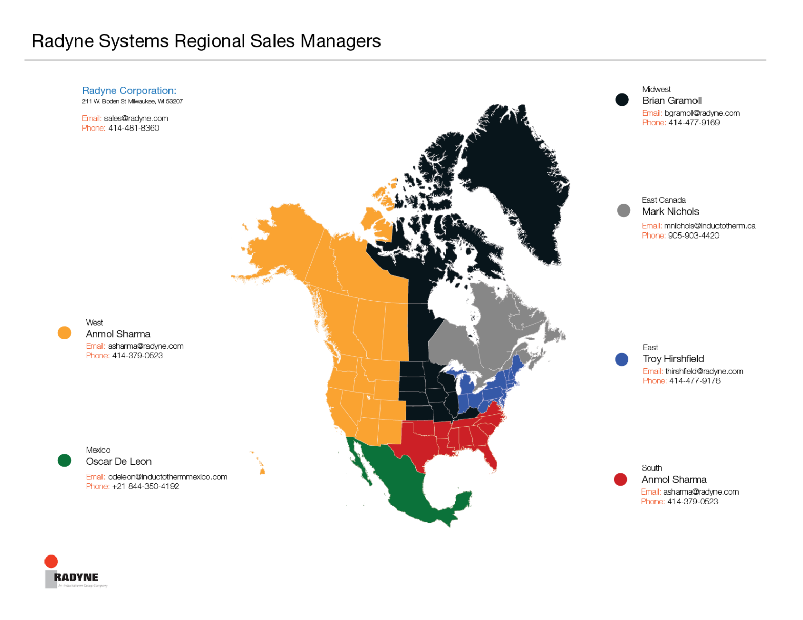 Sales Locations | Radyne Corporation